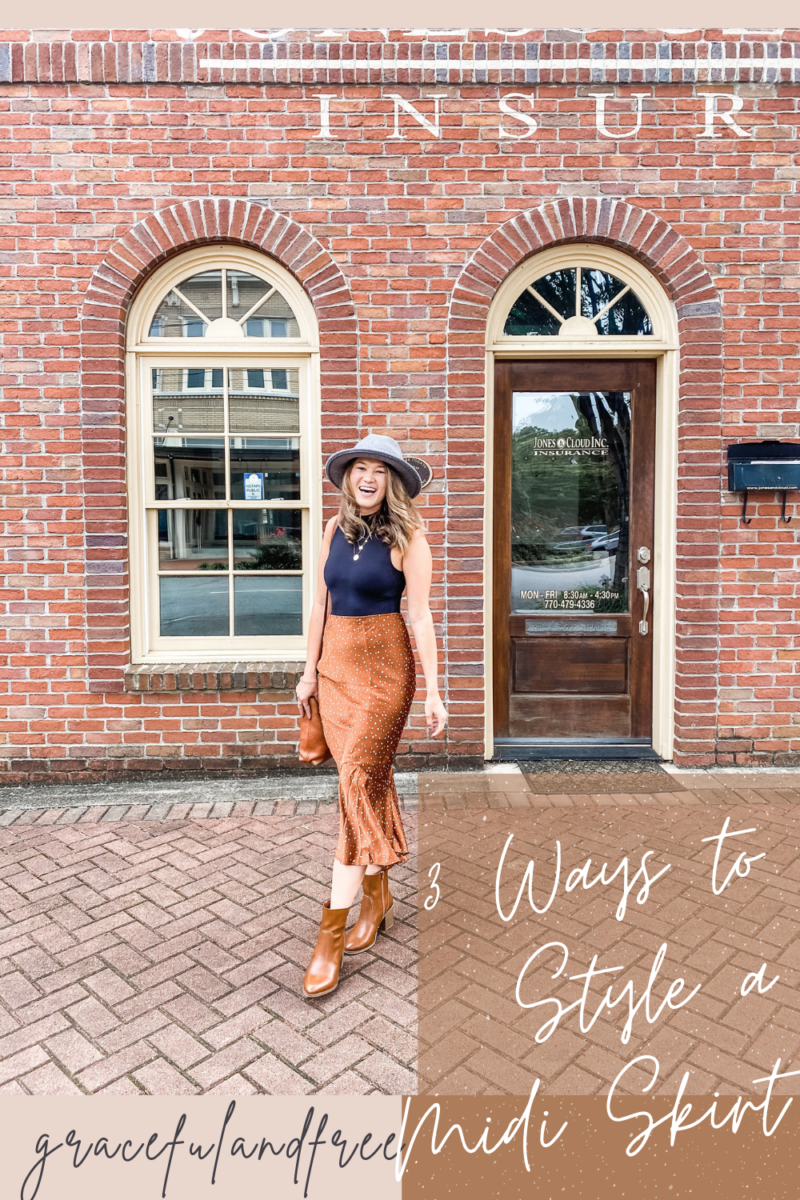 3 Ways to Style a Midi-Skirt for Fall - gracefulandfree